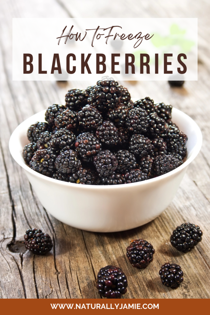 How To Prepare Blackberries For Freezing - Naturally Jamie